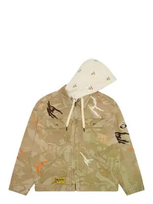 AAPE BY *A BATHING APE® Logo-print Jacket - Brown