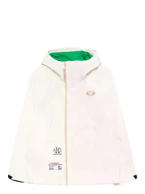 AAPE BY *A BATHING APE® Logo-patch Waterproof Jacket - White