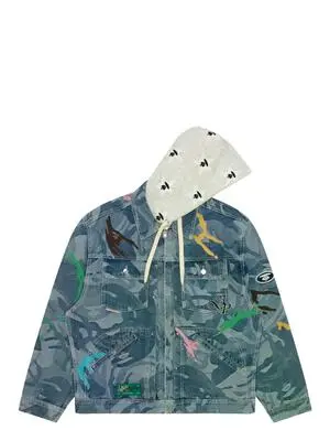 AAPE BY *A BATHING APE® Logo Jacket - Blue