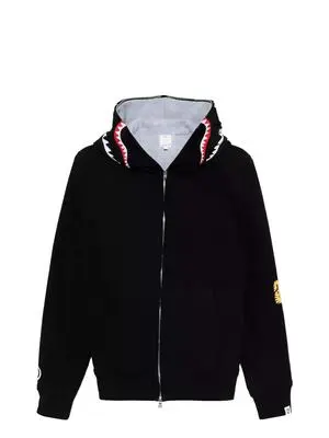 A BATHING APE 2nd Shark Full-zip Hoodie - Black