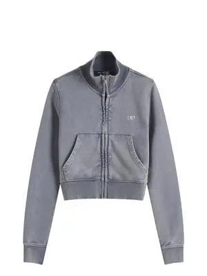 DAILY PAPER Fitted Zip-up Sweatshirt - Wet Weather