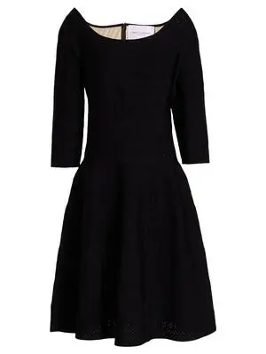 Carolina Herrera Pointelle-knit Dress - Black