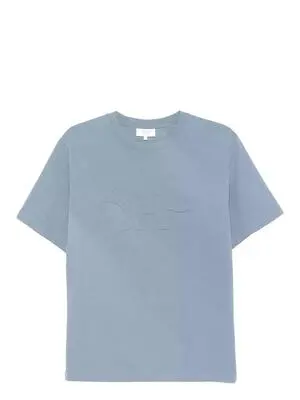 Maison Kitsuné Profile Fox-patch T-shirt - Blue