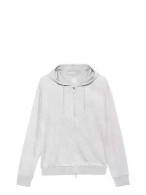 Eleventy Mélange-effect Hoodie - Grey