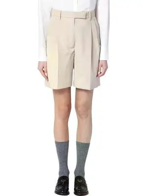 Thom Browne High-waisted Pleated Shorts - Neutrals