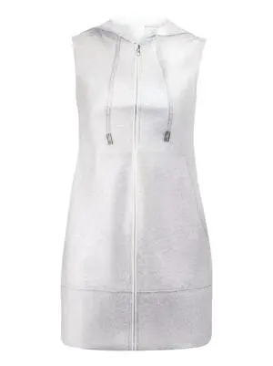JW Anderson Zipped Hoodie Mini Dress - Grey
