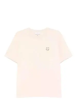 Maison Kitsuné Bold Fox Head-patch T-shirt - Neutrals