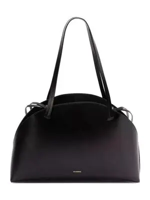 JIL SANDER Leather Tote - Black