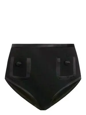 Dolce & Gabbana Satin-trimmed Mini Shorts - Black