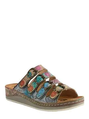 SPRING STEP SHOES Bellini Wedge Sandals - Grey Multi