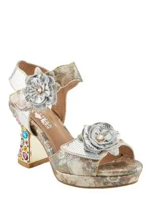 SPRING STEP SHOES Platform Sandal - Ice Multi