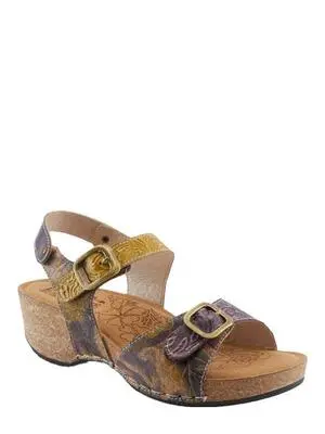 SPRING STEP SHOES Osuna Platform Sandals - Purple Multi