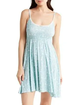 KILO BRAVA Lace Trim Stretch Modal Babydoll Chemise - Lady Of The Sea