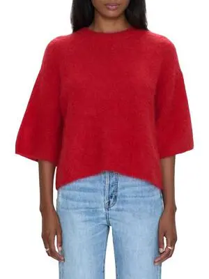 PISTOLA Micah Elbow Sleeve Sweater - Ruby