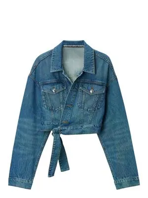 Alexander Wang Wrapped Trucker Jacket - Blue