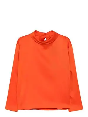 Carven Satin Blouse - Orange