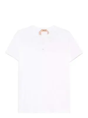 N°21 Embossed Logo T-shirt - White