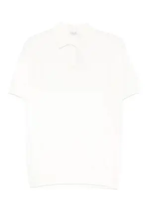 Caruso Cotton Polo Shirt - White