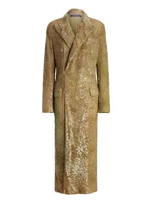 Ralph Lauren Sequin-embellished Coat - Gold