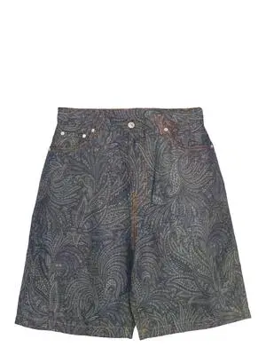 Etro Jacquard Bermuda Shorts - Blue
