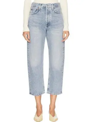 AGOLDE 90's Mid Rise Straight Crop Jeans - Force