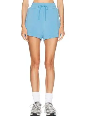 Varley Ollie High-rise Shorts - Azure Blue