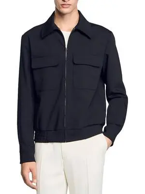 Sandro Zip Jacket - Black