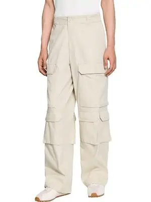 Sandro Cargo Trousers Aluminum