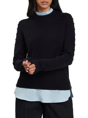 Ted Baker London Lissiah Layered Sweater Dark Blue