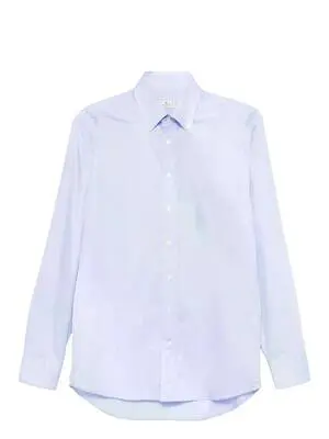 Etro Logo-embroidered Button-down Shirt - Blue