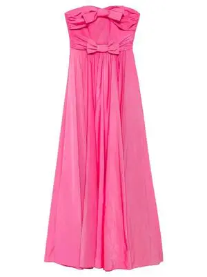 NISSA Bow-detail Gown - Pink