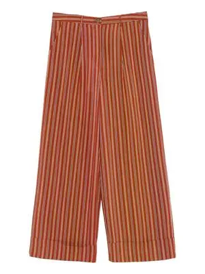 MERCI Striped Trousers - Orange