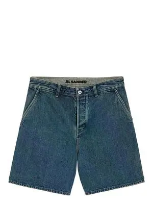 JIL SANDER Straight-leg Denim Shorts - Blue