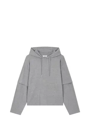 STUDIO TOMBOY Double-layer Hoodie - Grey
