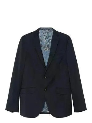Etro Wool Blazer - Blue
