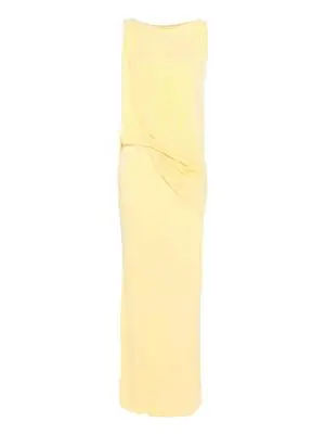 Jacquemus La Robe Peplo Dress - Yellow