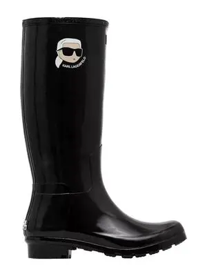 Karl Lagerfeld Wellington Boots - Black