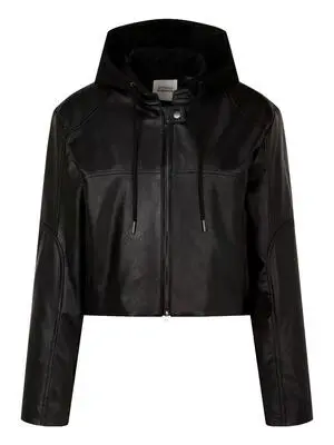 STUDIO TOMBOY Artificial Leather Jacket - Black