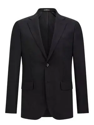 Boggi Milano Virgin Wool Blazer - Black