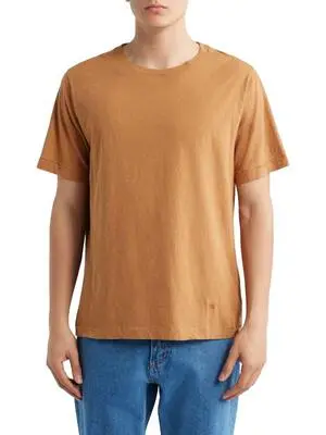 MERZ B. SCHWANEN Organic Cotton & Hemp T-shirt - Faded Caramel