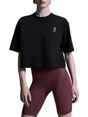 On Boxy Graphic T-shirt - Black