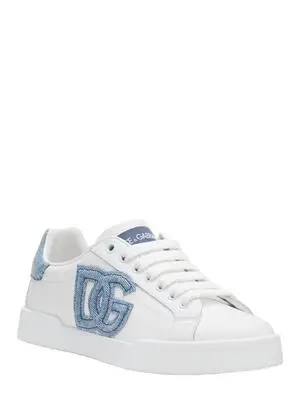 Dolce & Gabbana Logo Sneakers - Bianco/ Azzurro