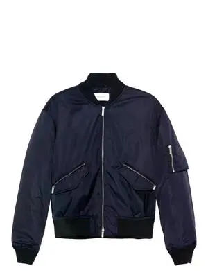 FERRAGAMO Zip-up Bomber Jacket - Blue