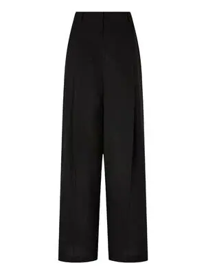 STUDIO TOMBOY Pleat-detail Trousers - Black