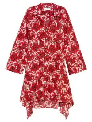LANVIN Printed Midi Dress - Red