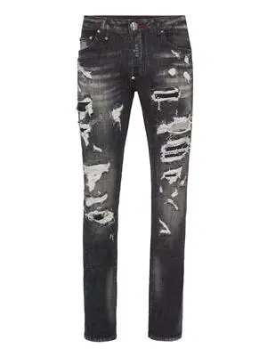 PHILIPP PLEIN Philipp Plein Distressed-Effect Jeans
