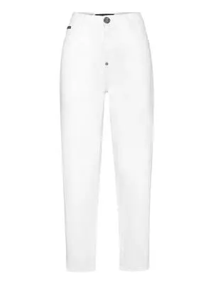 Philipp Plein Logo-plaque Jeans - White