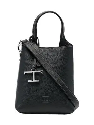 TOD'S Leather Micro Bucket Bag - Black