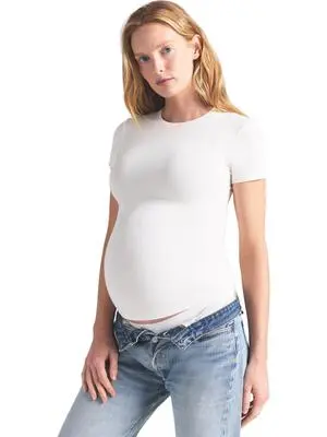 SKIMS Cotton Jersey Maternity T-Shirt Marble