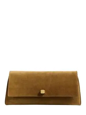 Khaite Audrey Clutch Mud